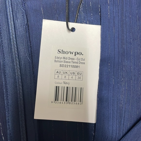 Showpo. | Dresses | Showpo Women Navy Blue Dress Size 4 Nwt | Poshmark